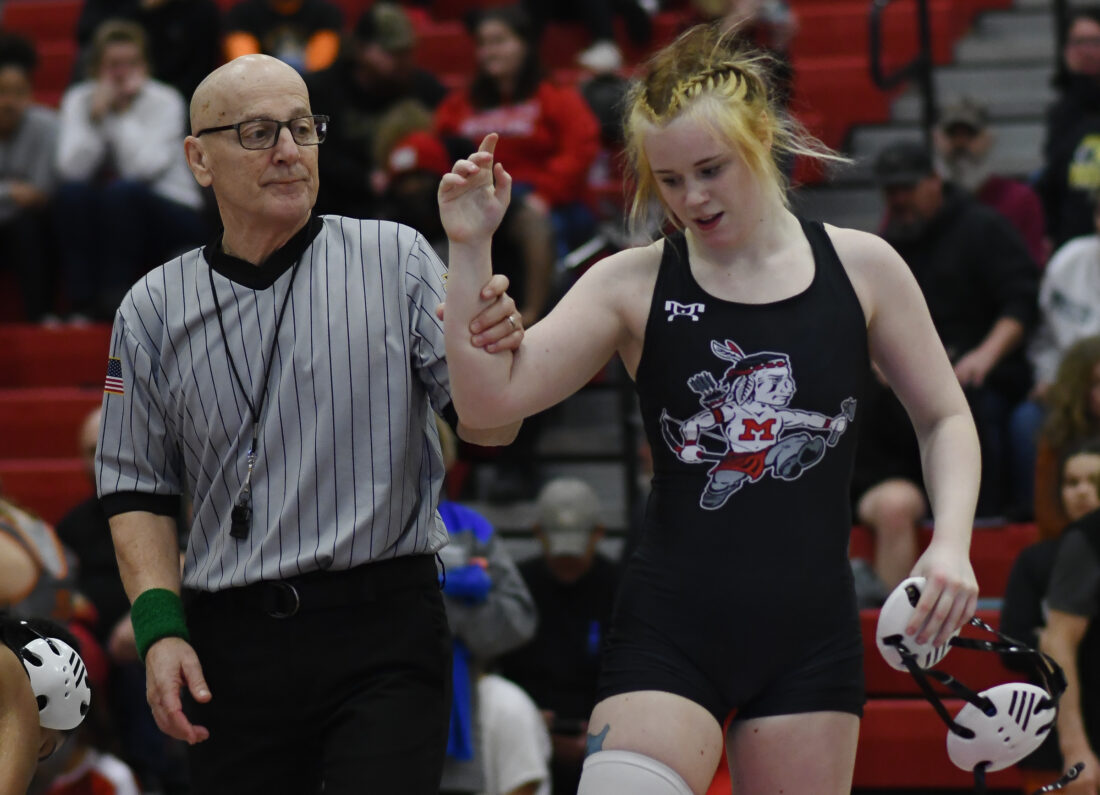 Thirteen area wrestlers compete for District 4 gold in girls wrestling ...